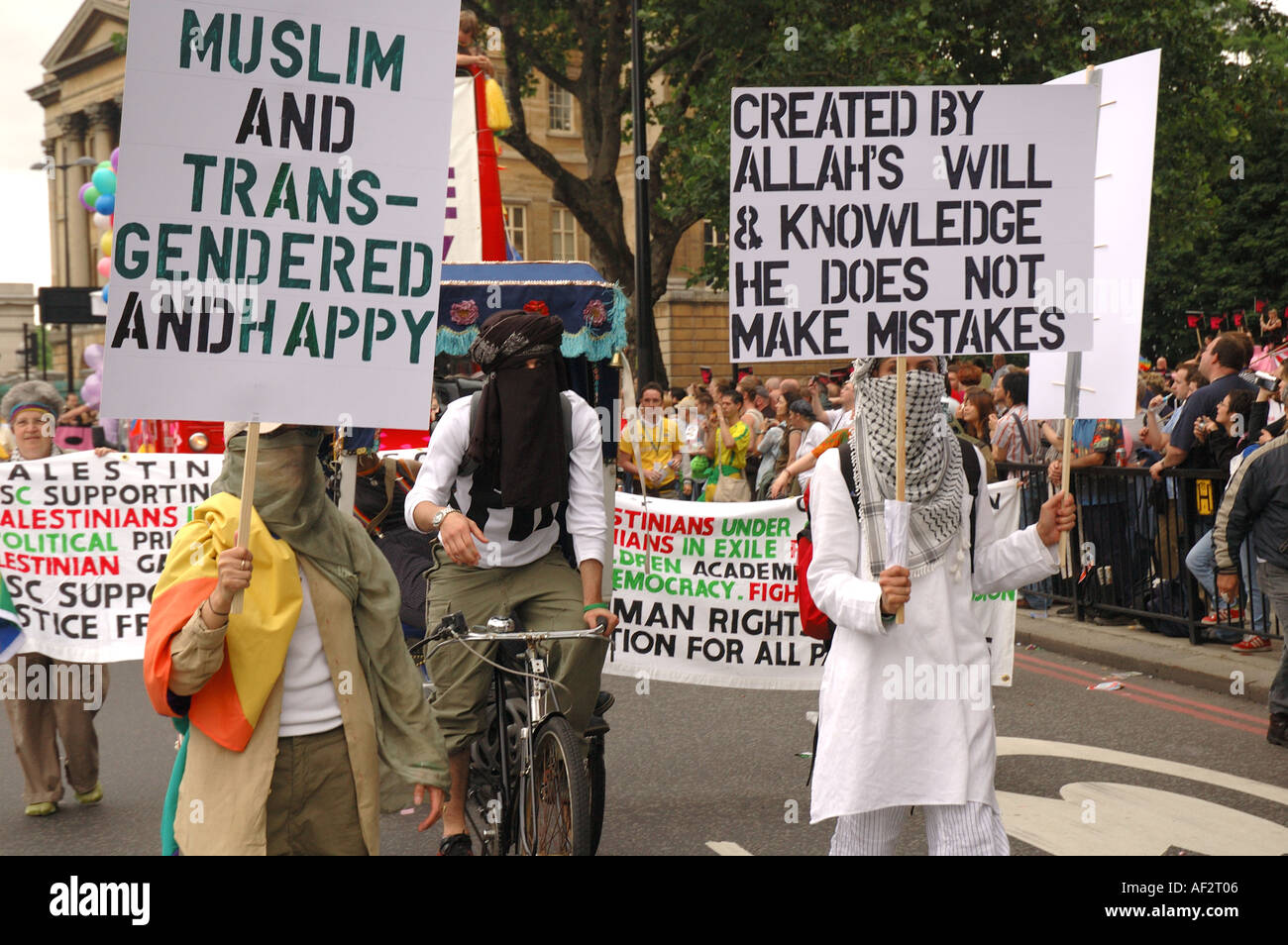 gay Muslims Pride march through central London Stock Photo - Alamy