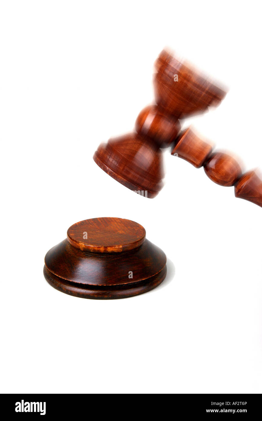 hammer at the court Stock Photo - Alamy