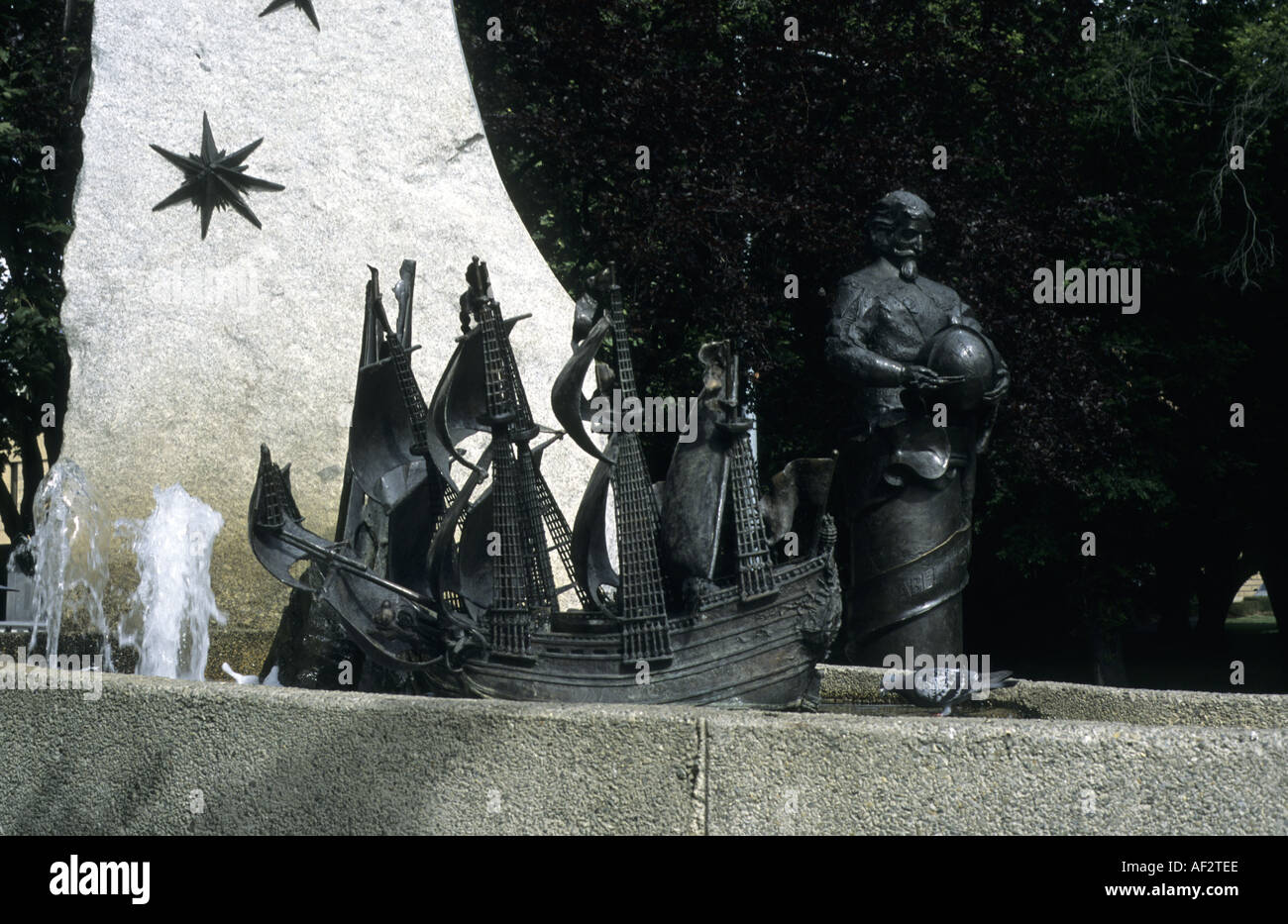 Tasman Fountain, Salamanca Place, Hobart, Tasmania, Australia Stock ...