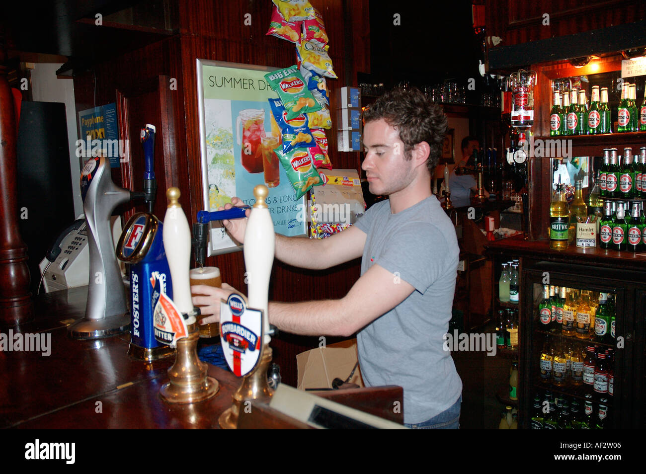 Man drinking beer in a pub hi-res stock photography and images - Alamy
