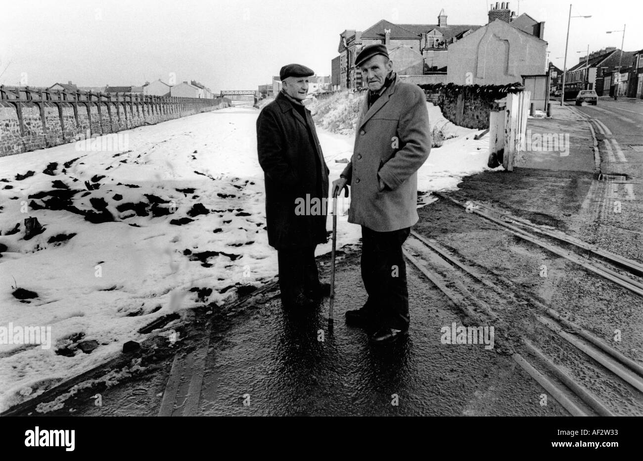 Neighborhood gossip Black and White Stock Photos & Images - Alamy