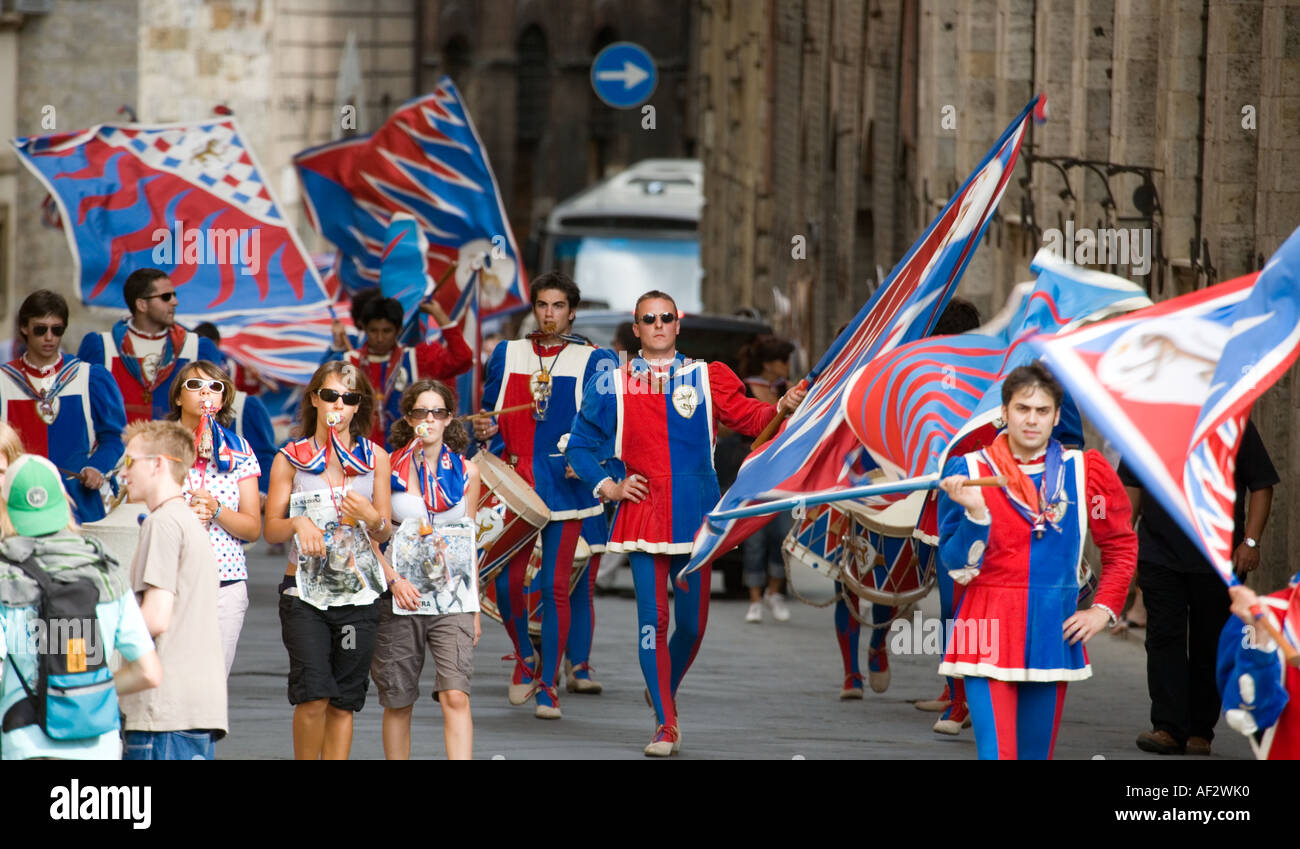 Pantera Contrada Siena Palio July 2006 Italy Stock Photo - Alamy