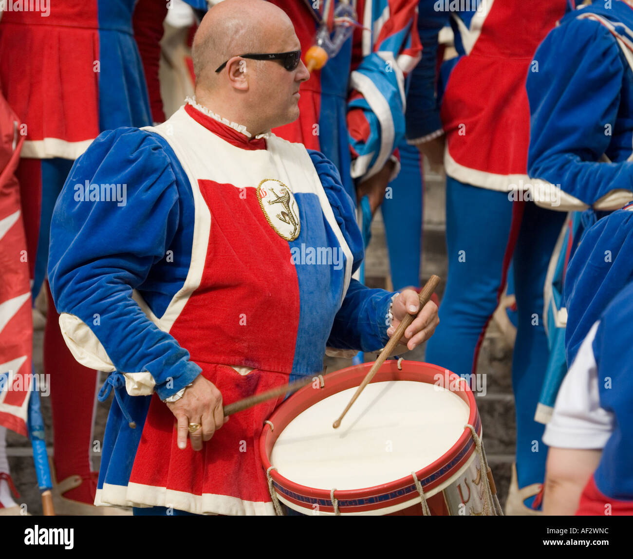 Pantera Contrada Drummer Palio Siena July 2006 Stock Photo - Alamy