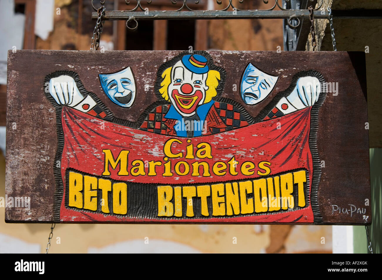 Puppet sign São Luis Maranhão Brazil Stock Photo - Alamy