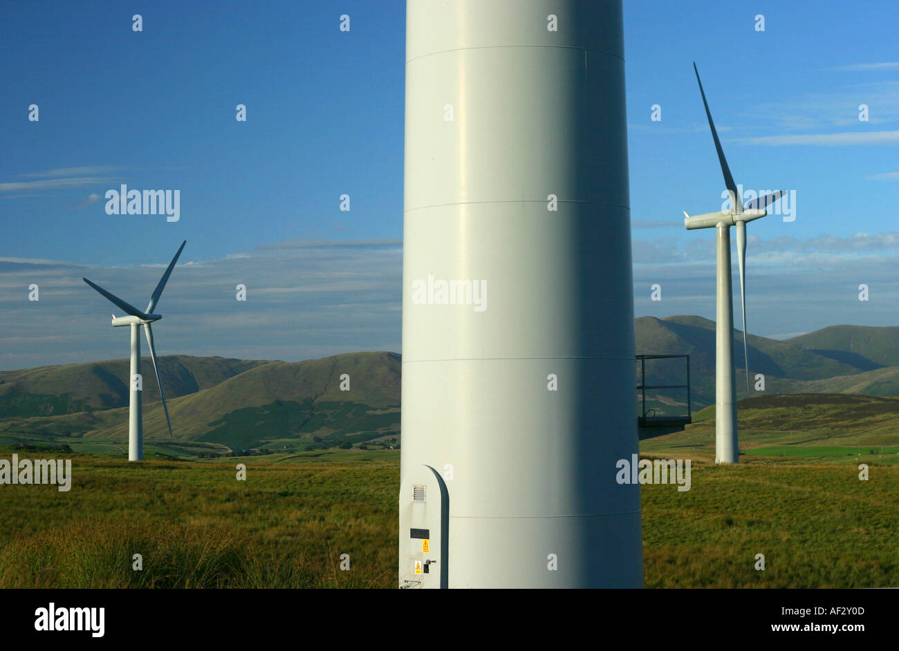 Wind turbine in the UK Lake district Stock Photo - Alamy