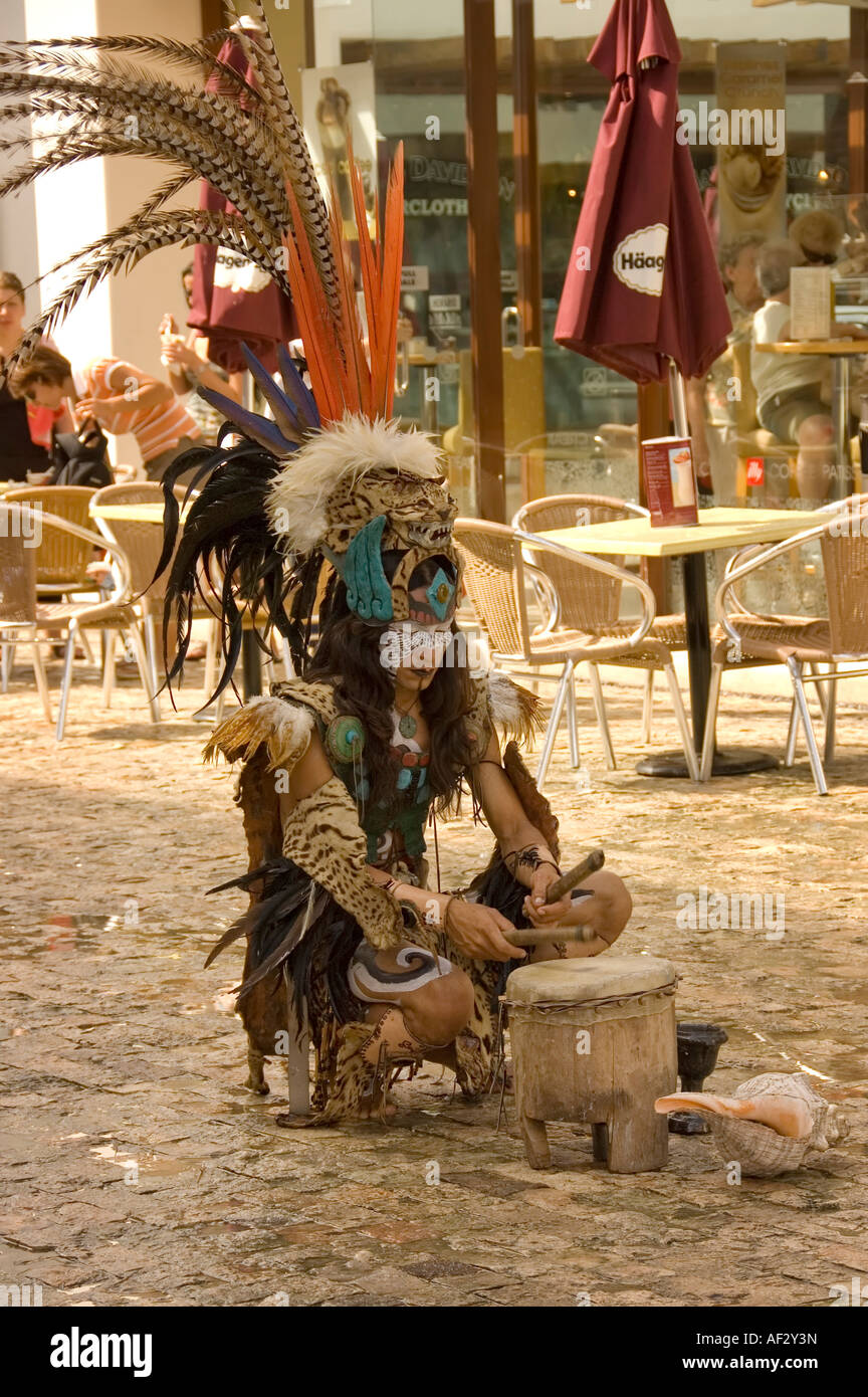 Native maya dancer Stock Photo - Alamy