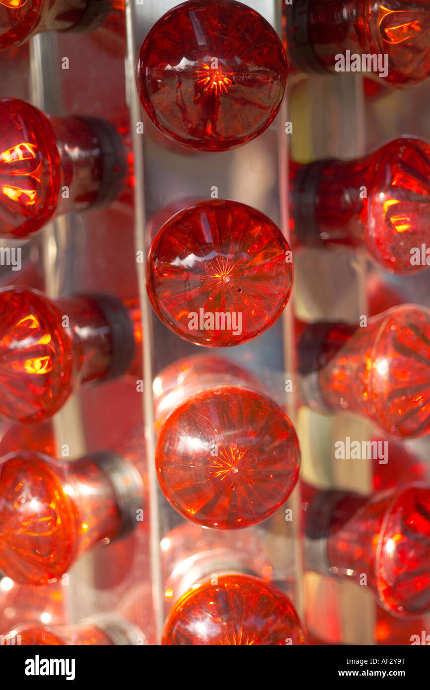 red fairground lights Stock Photo - Alamy