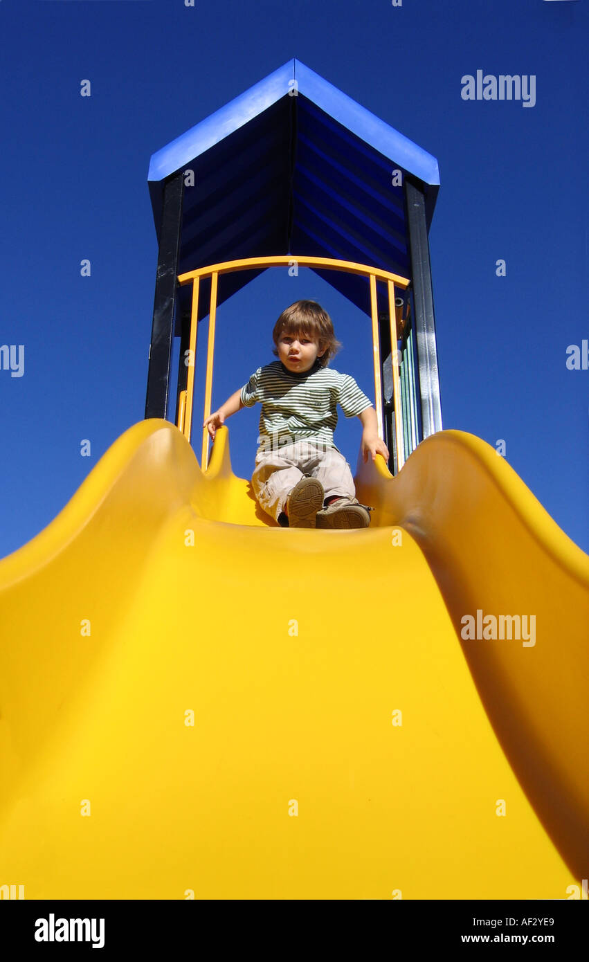Going down the slide hi-res stock photography and images - Alamy