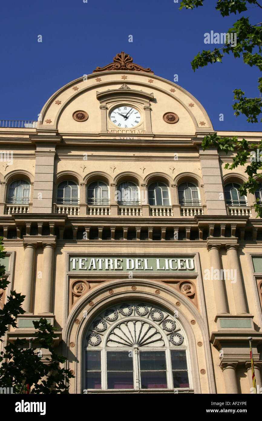 Barcelona opera house Stock Photo - Alamy