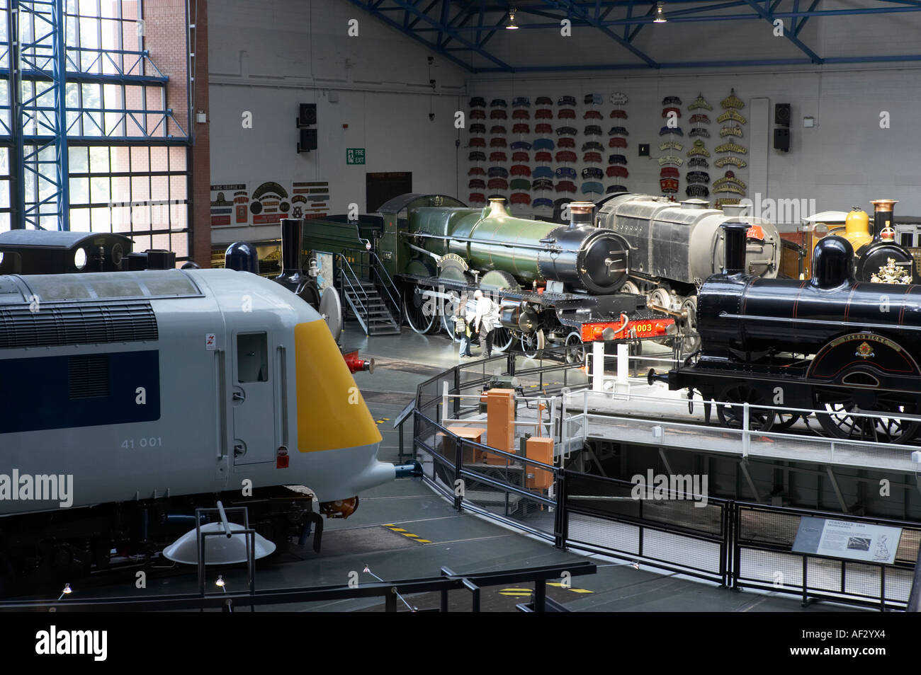 RAILWAY LOCOMOTIVES IN NATIONAL RAILWAY MUSEUM YORK ENGLAND Stock Photo ...