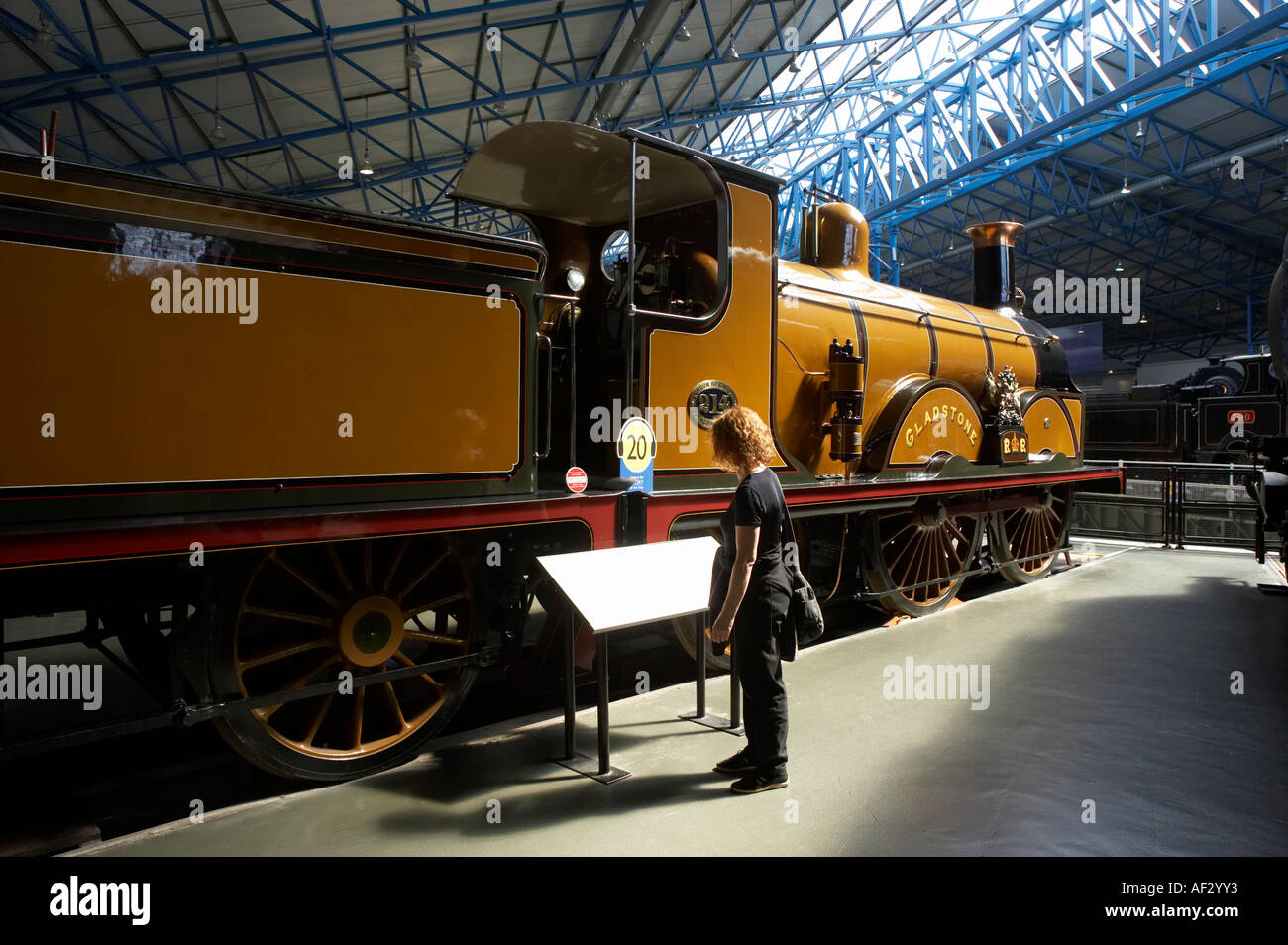STEAM LOCOMOTIVES IN NATIONAL RAILWAY MUSEUM YORK ENGLAND Stock Photo ...