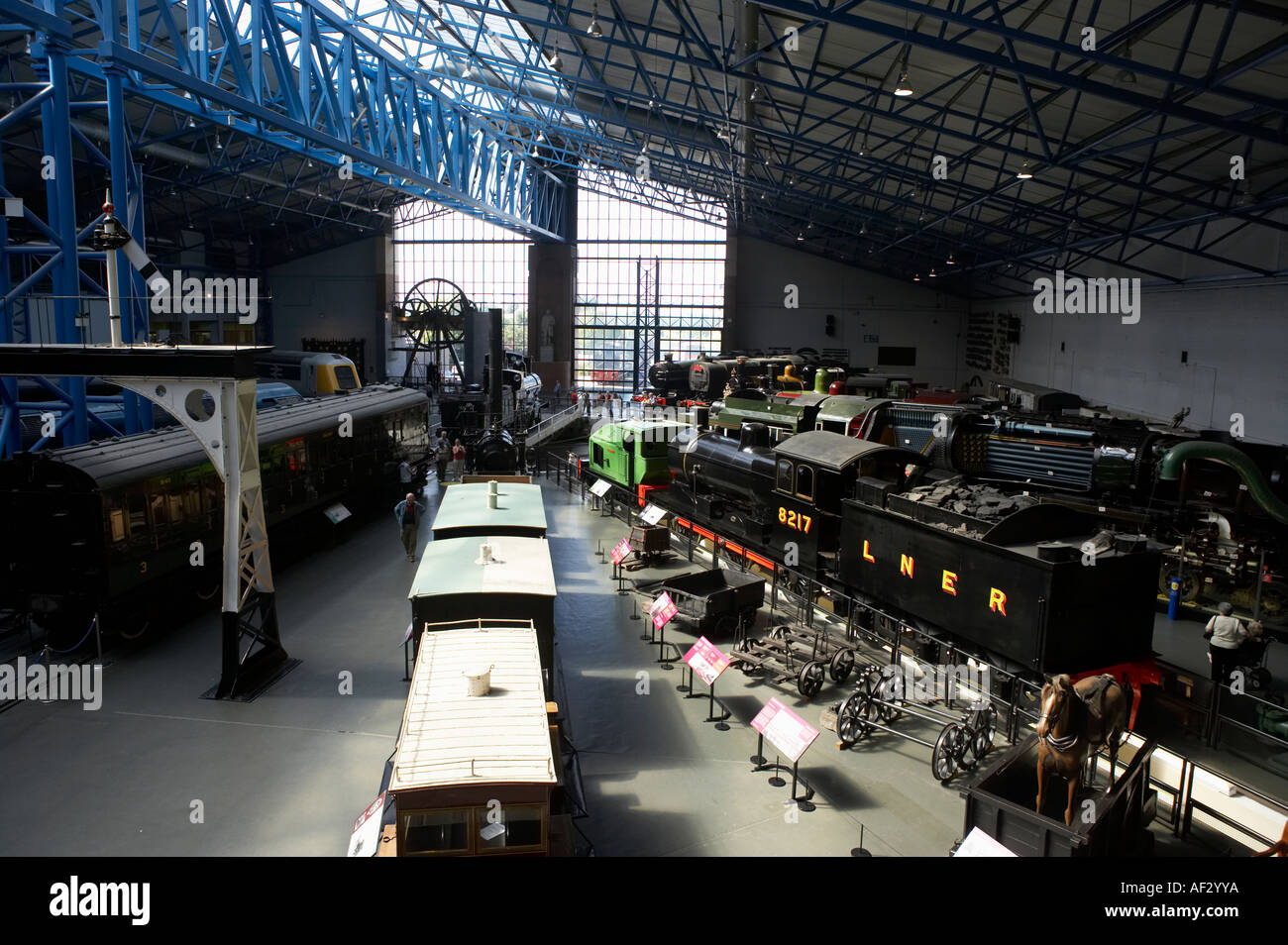 RAILWAY LOCOMOTIVES IN NATIONAL RAILWAY MUSEUM YORK ENGLAND Stock Photo ...