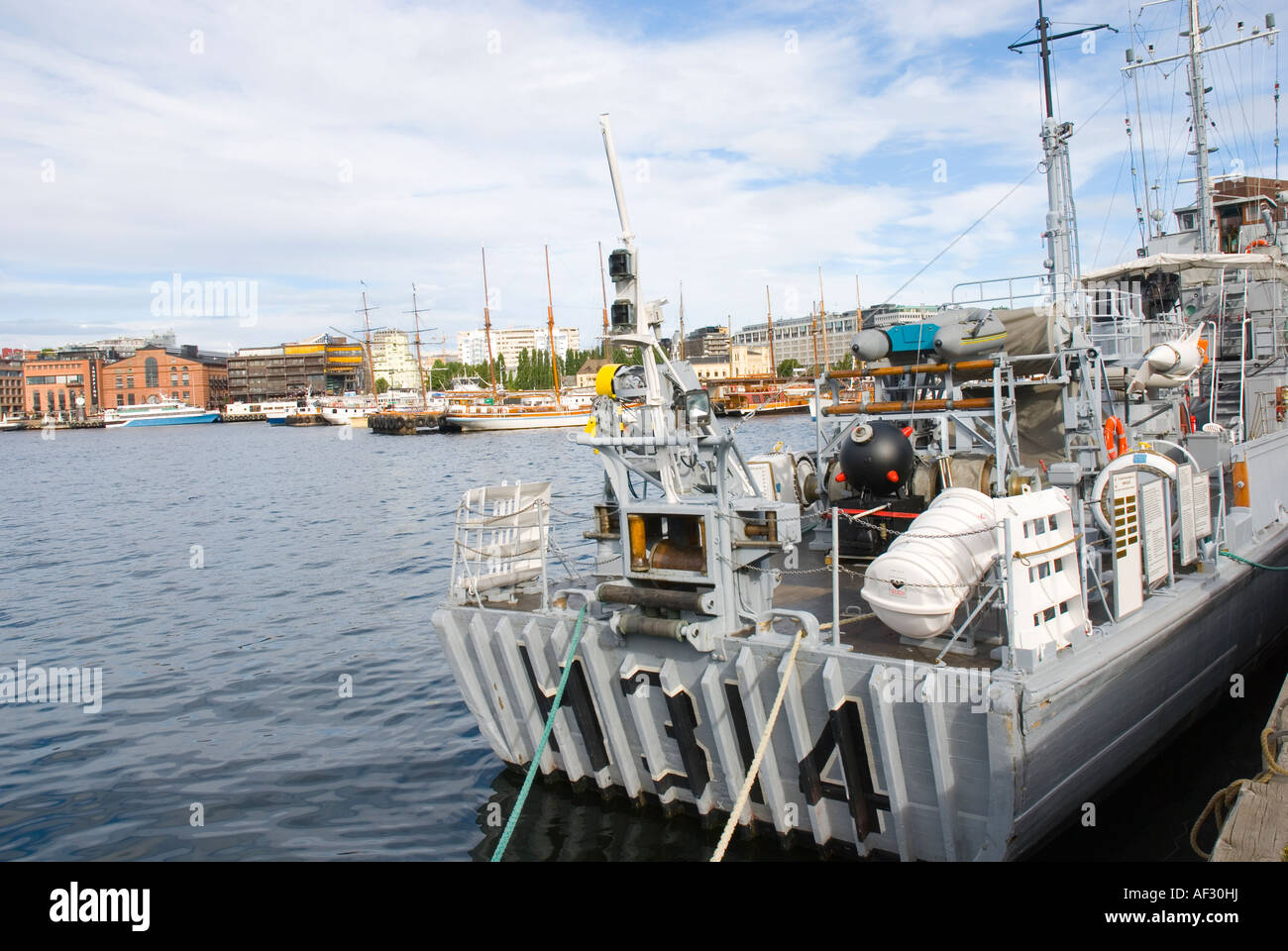 Alta M314, Norwegian minesweeper, in Oslo Harbour, Norway Stock Photo ...