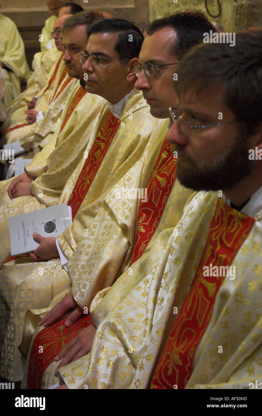 Israel Jerusalem Old City Holy Sepulchre Mass During Easter Week