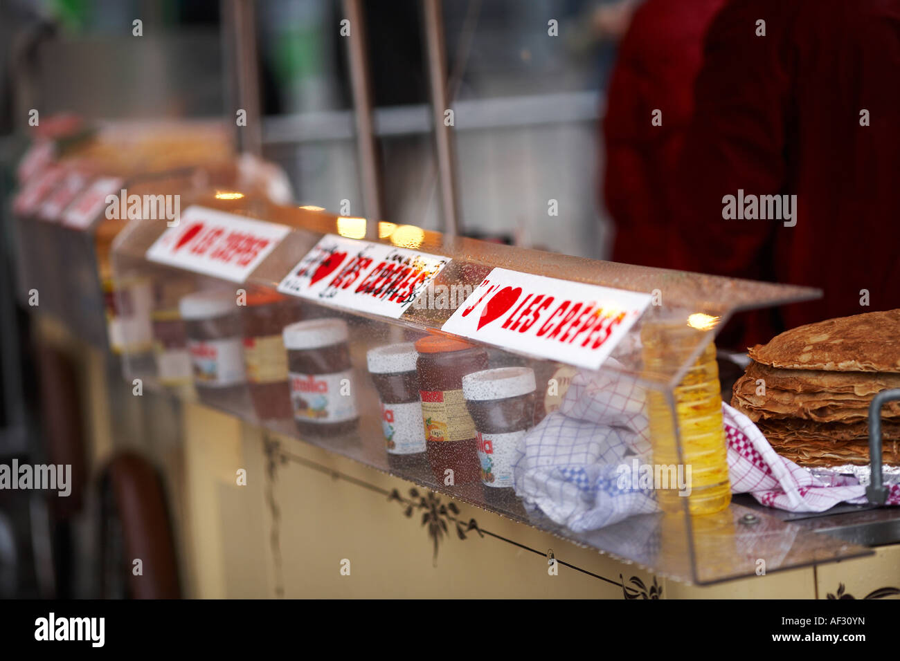 I Love Crepes Sign in Paris France Stock Photo - Alamy