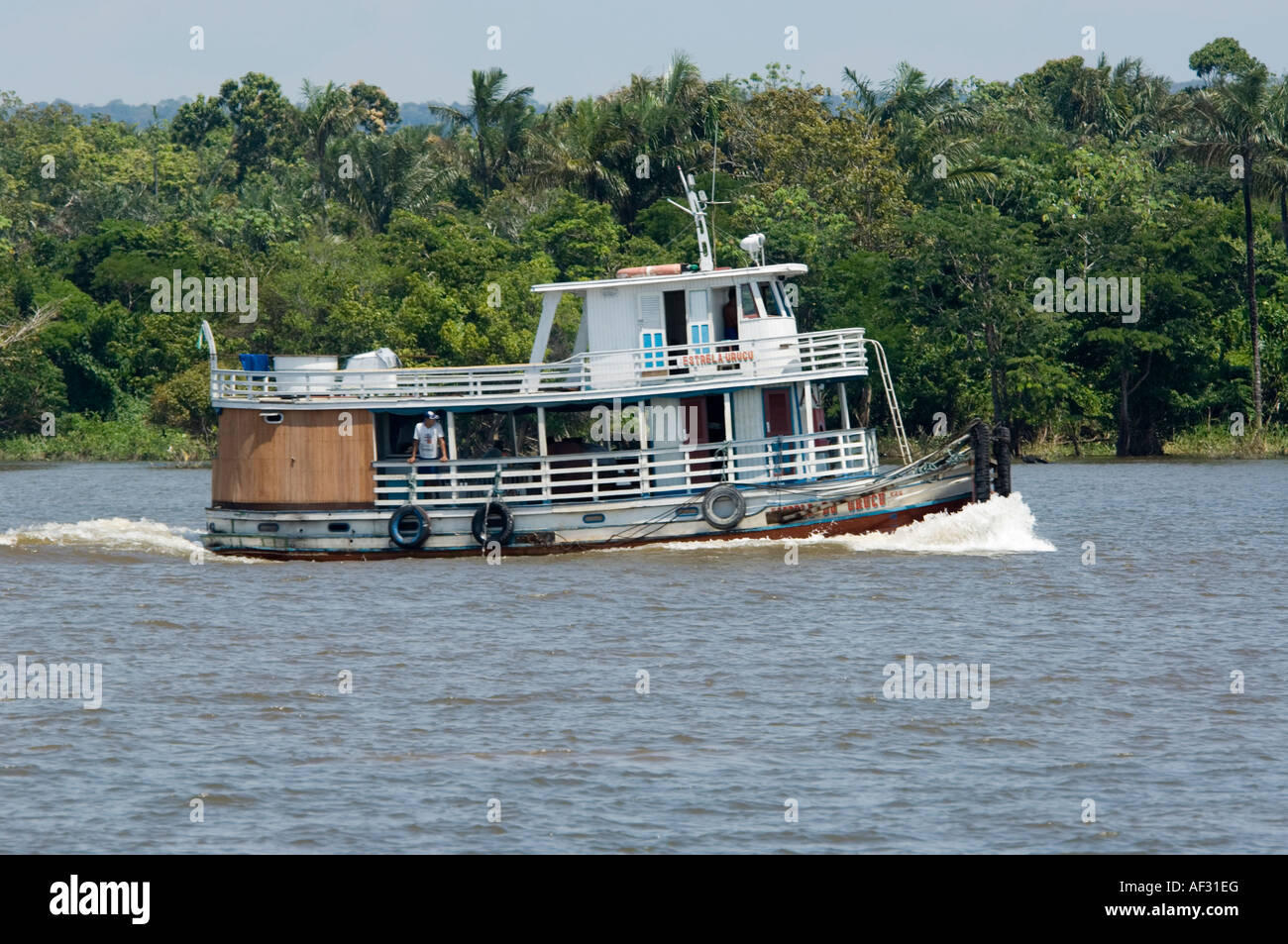 Typical river boat Santarém Pará Brazil Stock Photo - Alamy