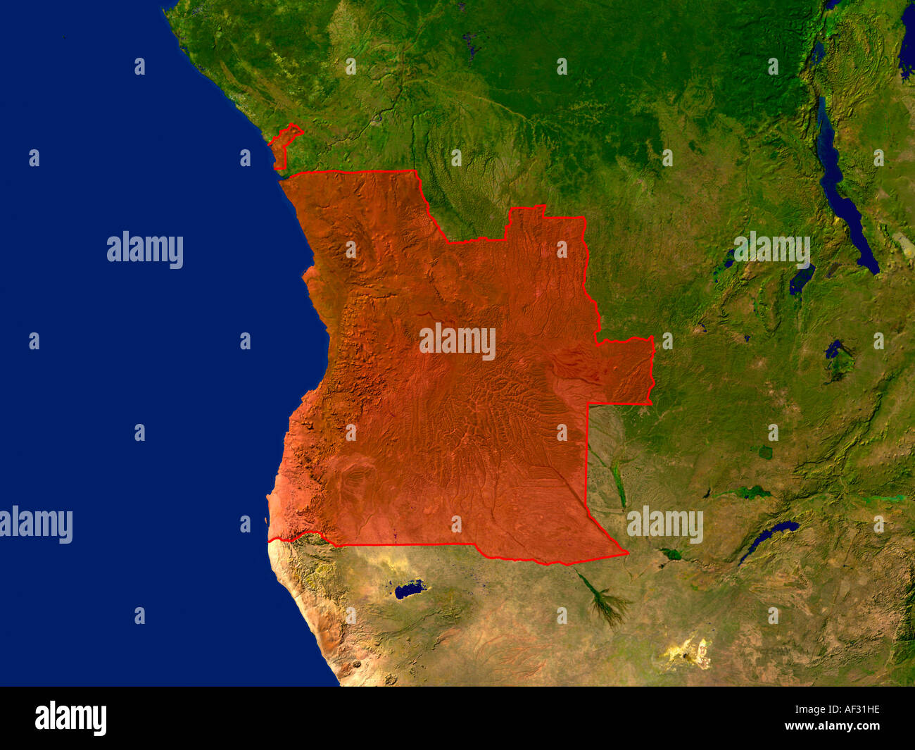 Maps of angola hi-res stock photography and images - Alamy