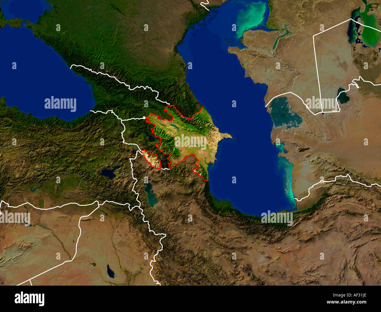 Azerbaijan maps hi-res stock photography and images - Alamy