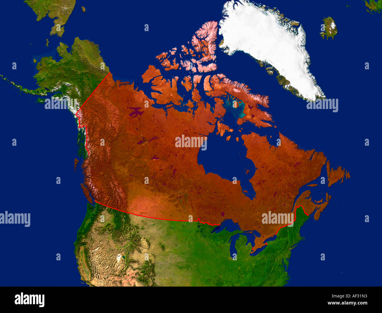Canada map regions hi-res stock photography and images - Alamy