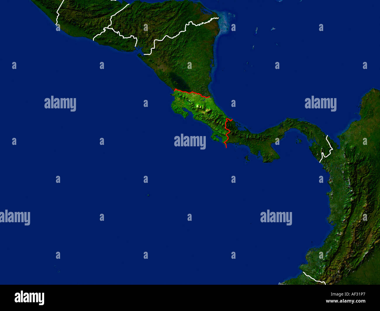 Map costa rica regions hi-res stock photography and images - Alamy