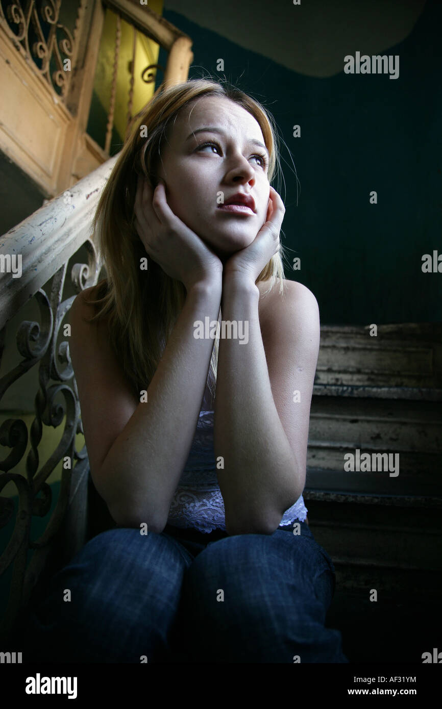 Sad woman a shot about being misunderstood or depression Stock Photo ...