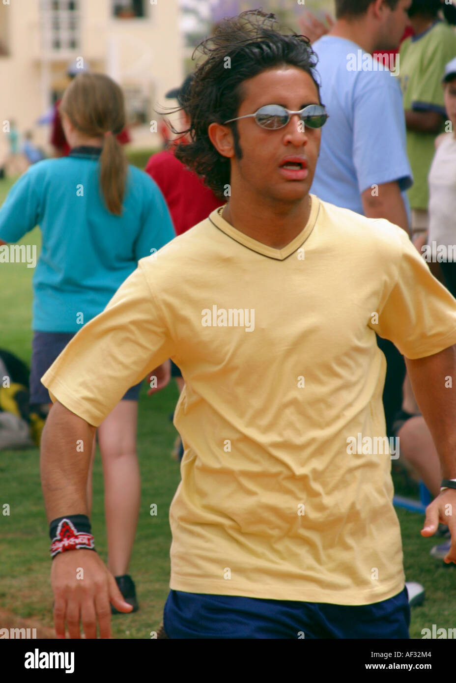 Teen boy running track hi-res stock photography and images - Alamy