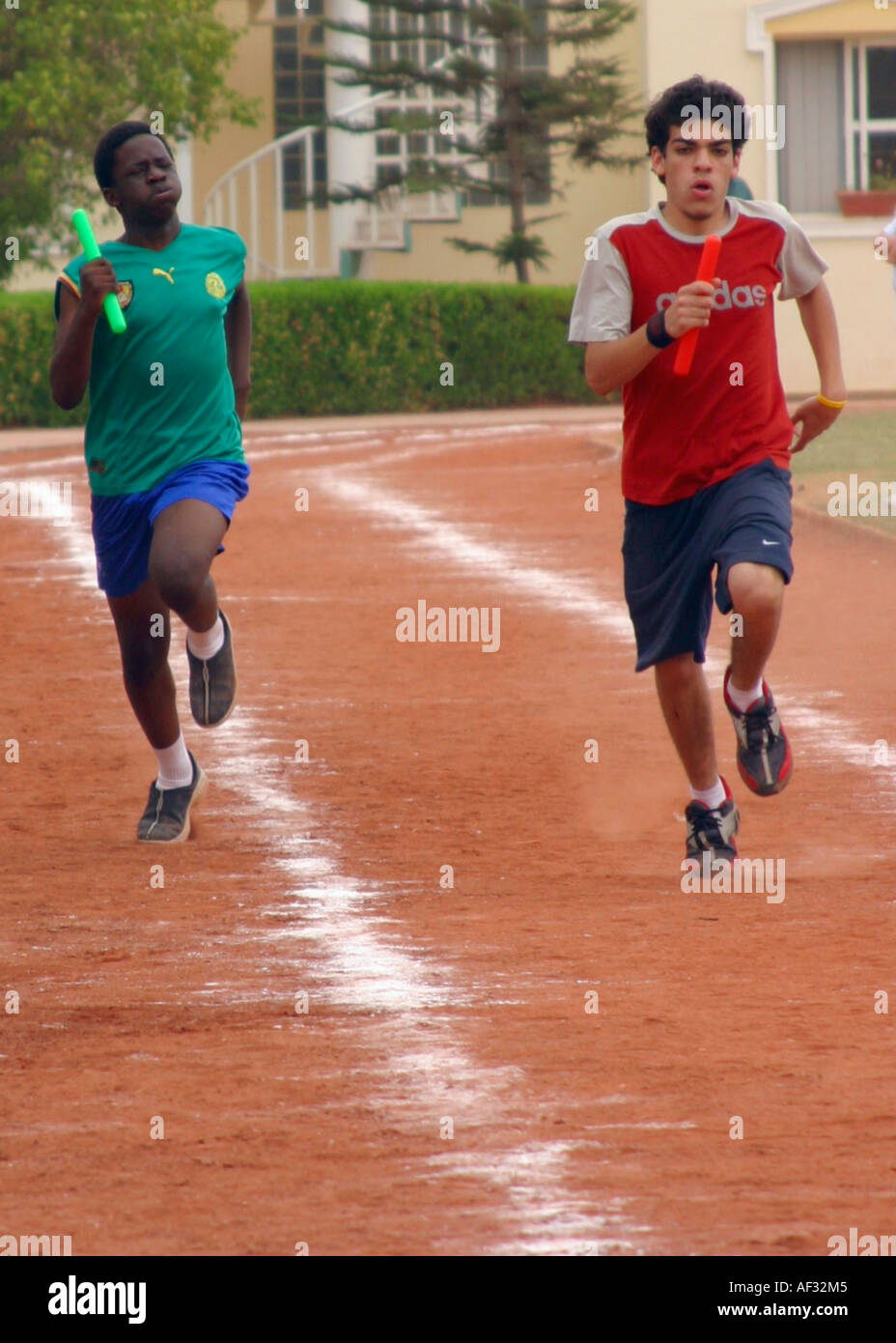 school boys running at school sports day Stock Photo - Alamy