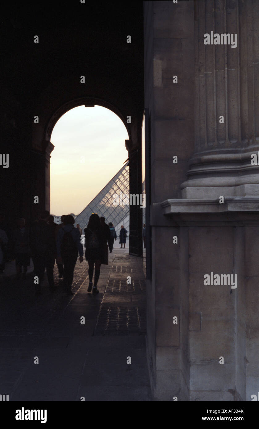 Louvre archway Paris Stock Photo - Alamy