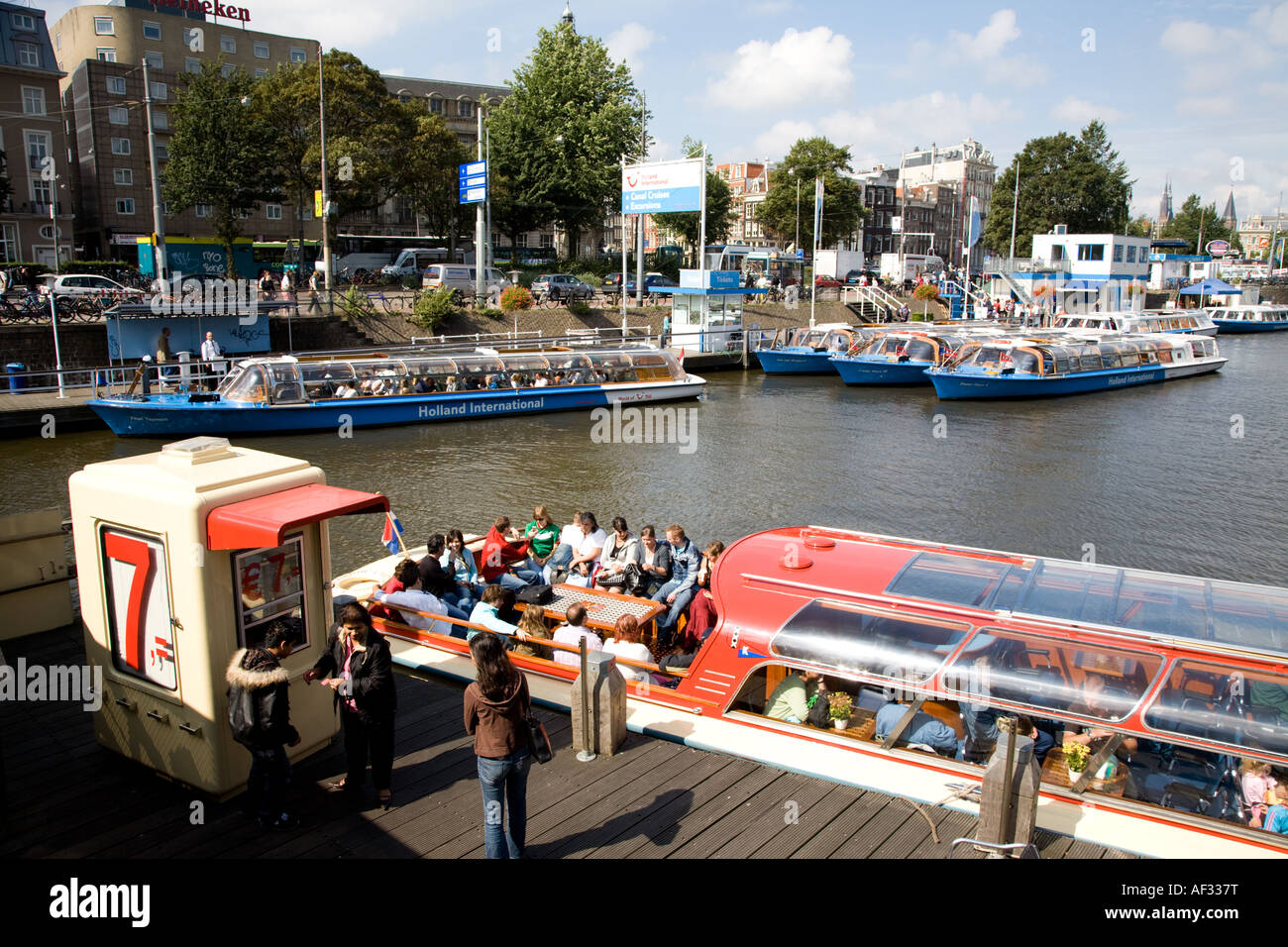 River cruise, Sightseeing Tour, Amsterdam, Netherlands Stock Photo - Alamy