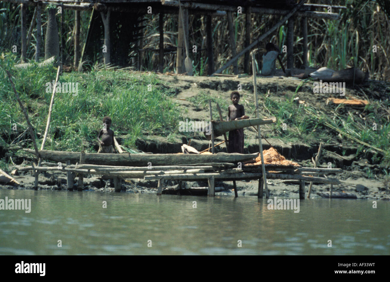 Along the Sepik River Papua New Guinea Stock Photo - Alamy