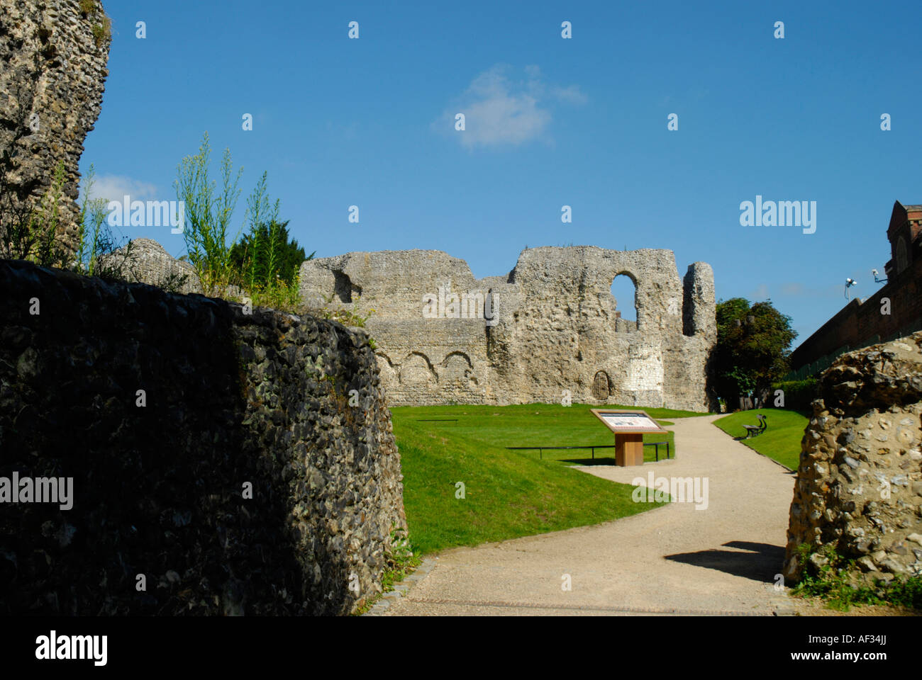 View of the remains of Reading Abbey Berkshire England Stock Photo - Alamy