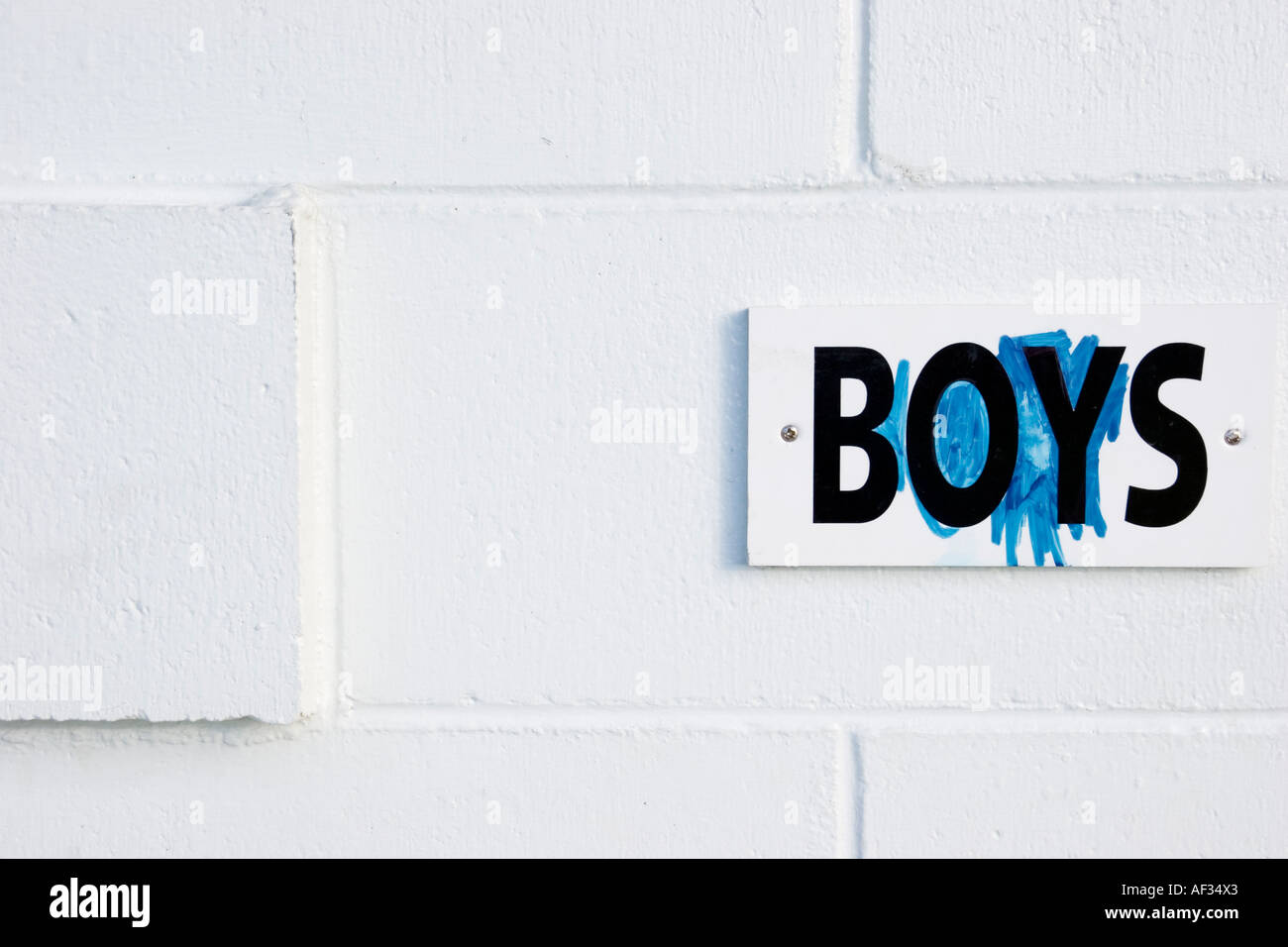 Boys toilet sign hi-res stock photography and images - Alamy