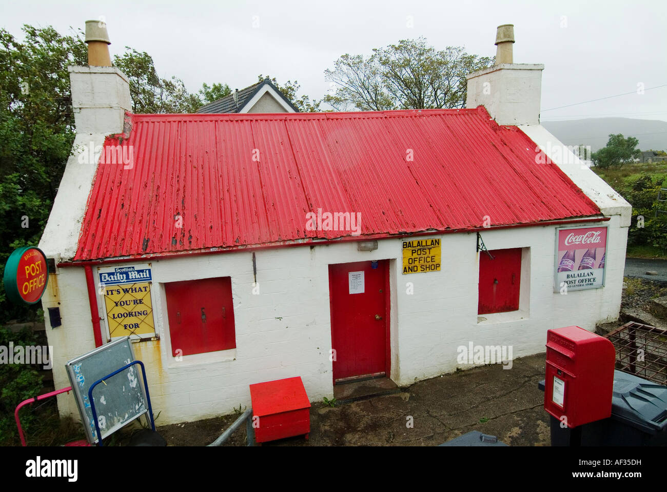 Balallan Post Office Stock Photo - Alamy