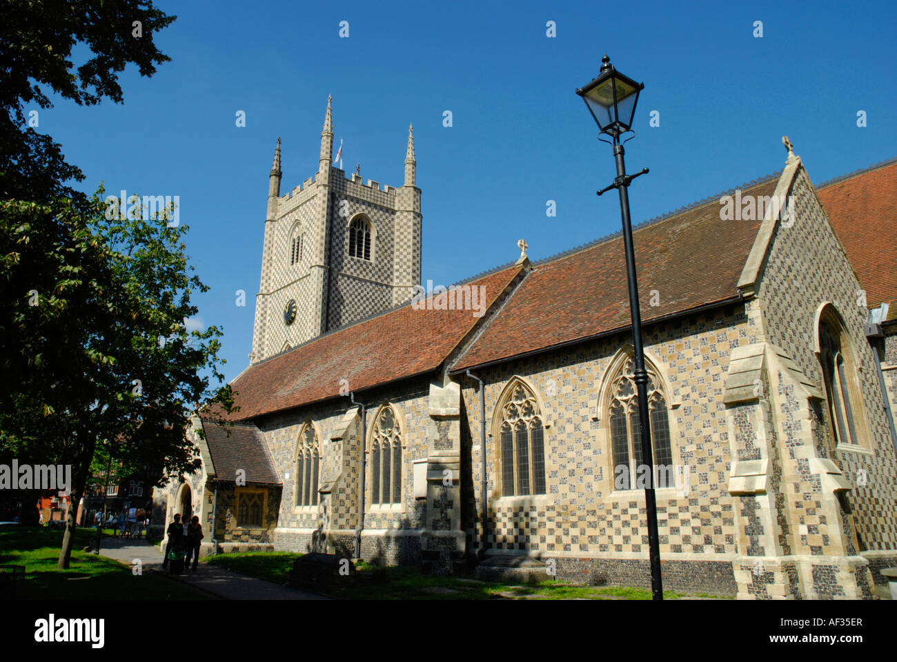 View of Reading Minster Church of St Mary the Virgin Reading Berkshire ...