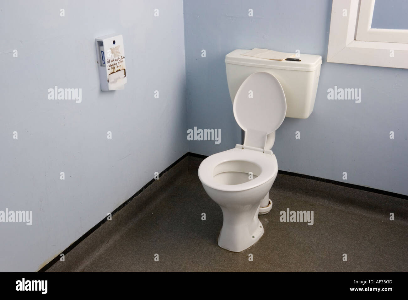 blue walled water closet Stock Photo - Alamy