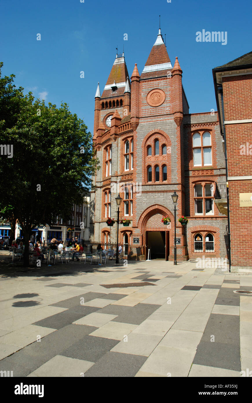 Reading Town Hall used as museum and art gallery Berkshire England ...
