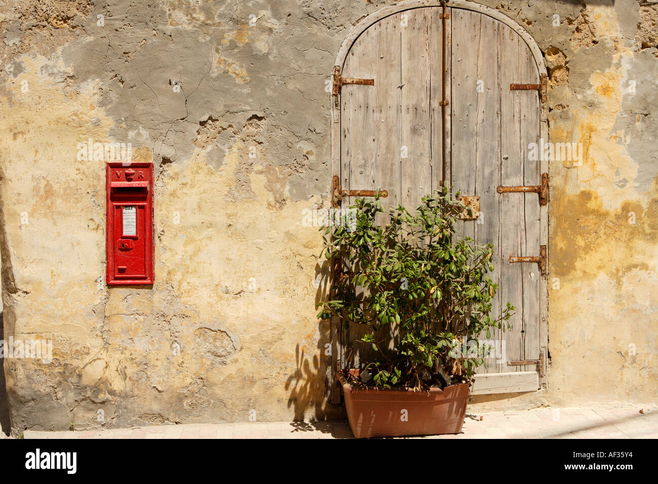 Traditional Red British Post Box, Victoria, Gozo, Malta Stock Photo - Alamy