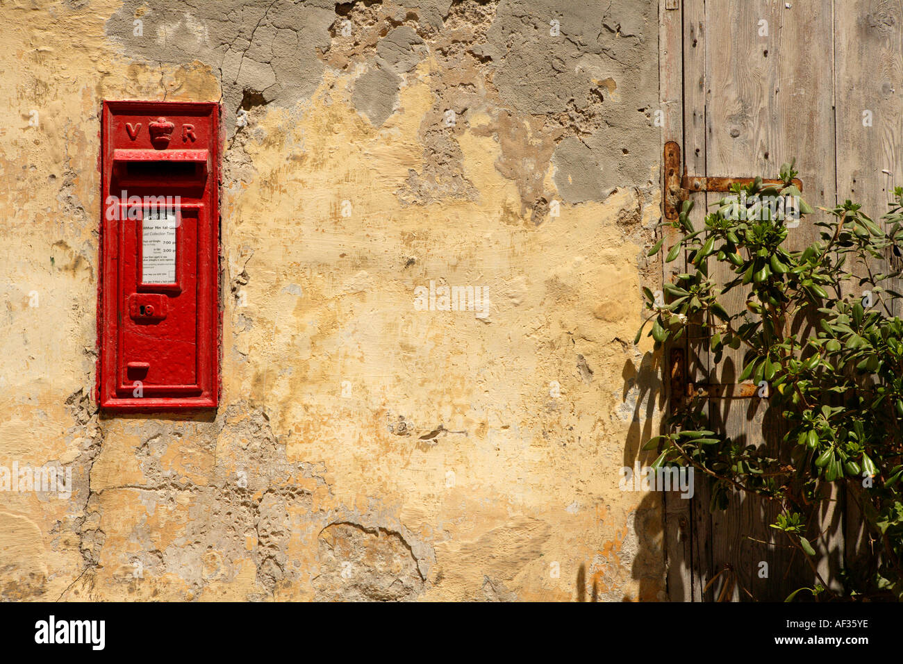 Traditional Red British Post Box, Victoria, Gozo, Malta Stock Photo - Alamy