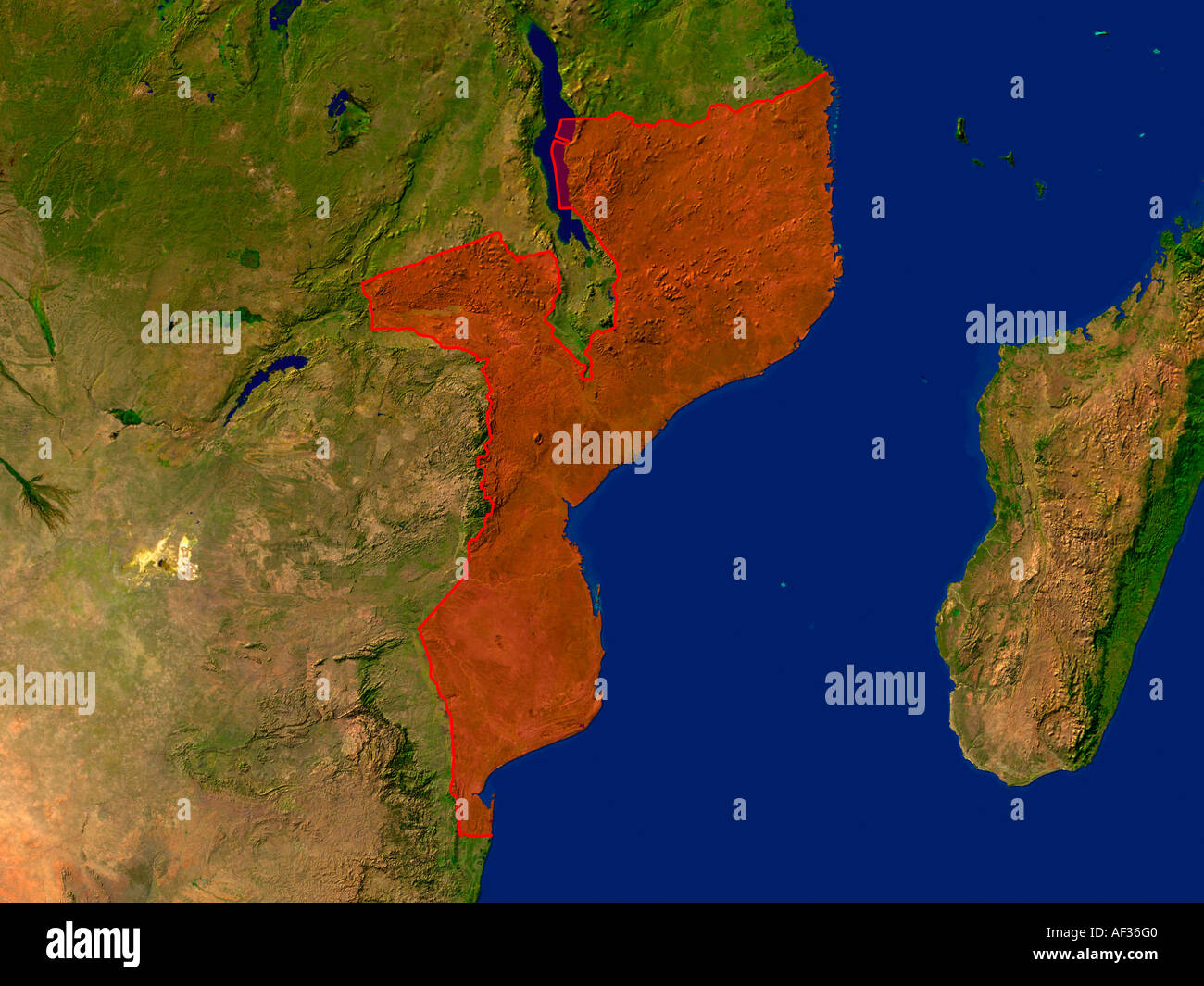 Maps of mozambique hi-res stock photography and images - Alamy