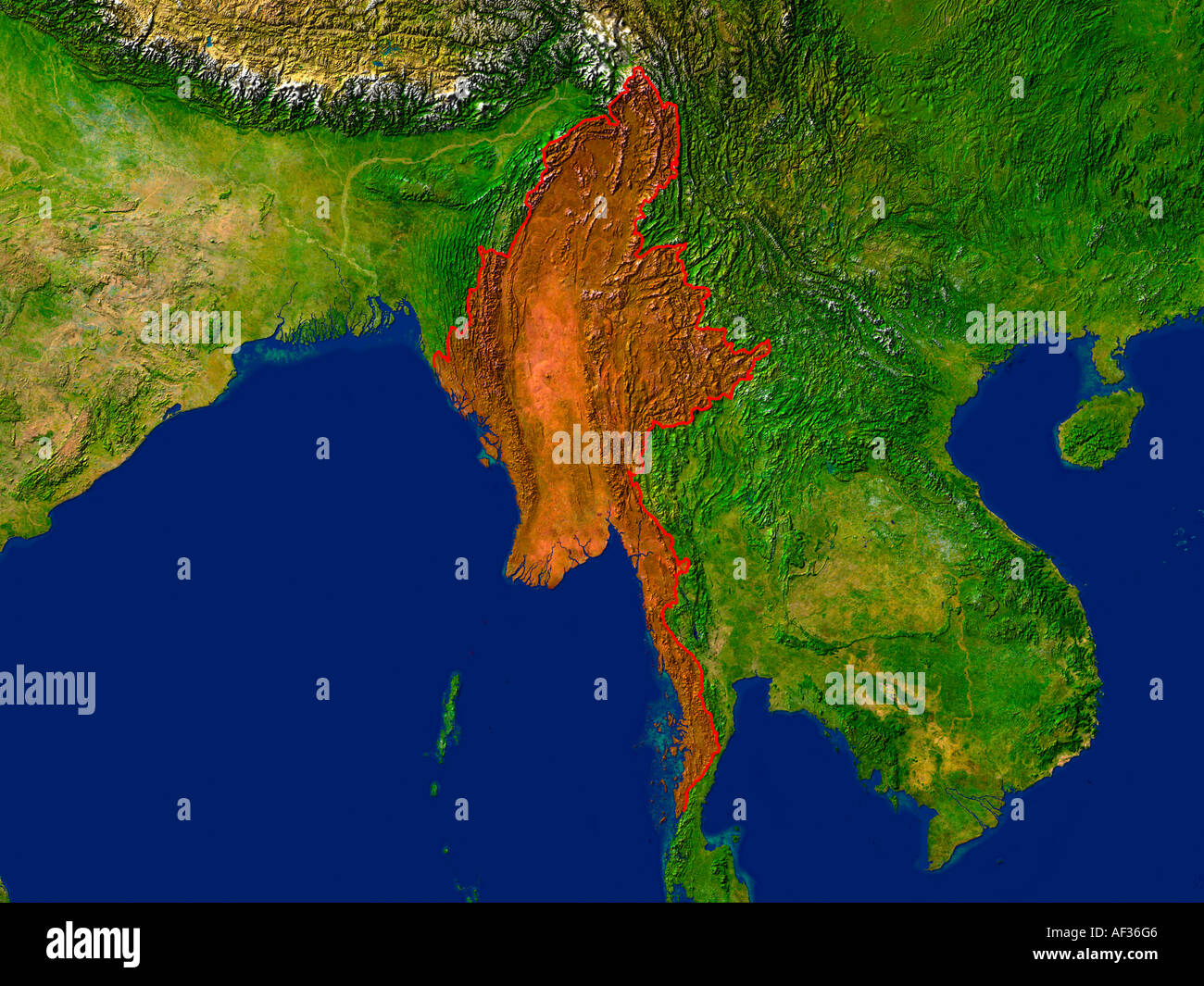 Burma Myanmar Map High Resolution Stock Photography and Images - Alamy