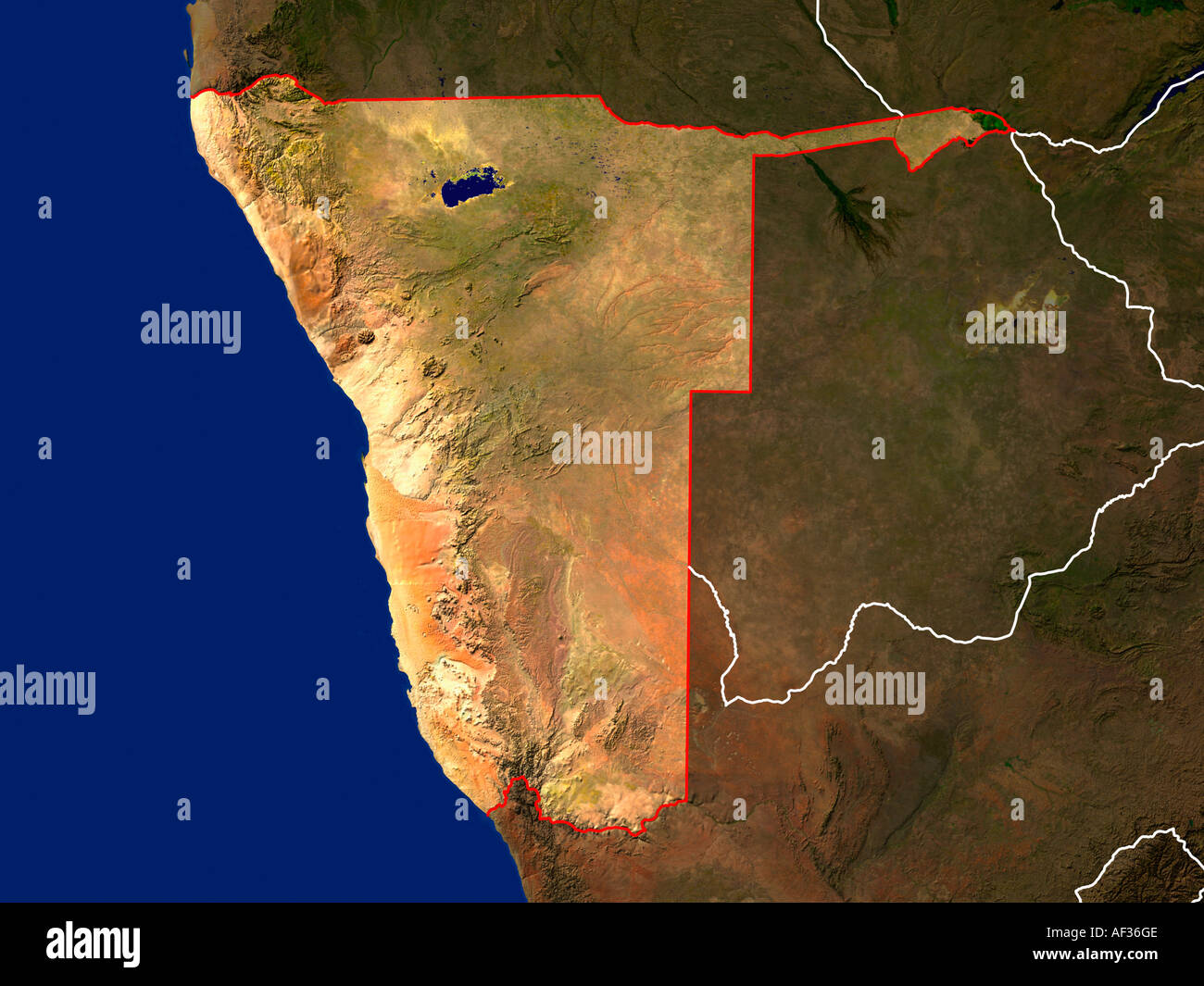 Namibia Map And Namibia Satellite Images