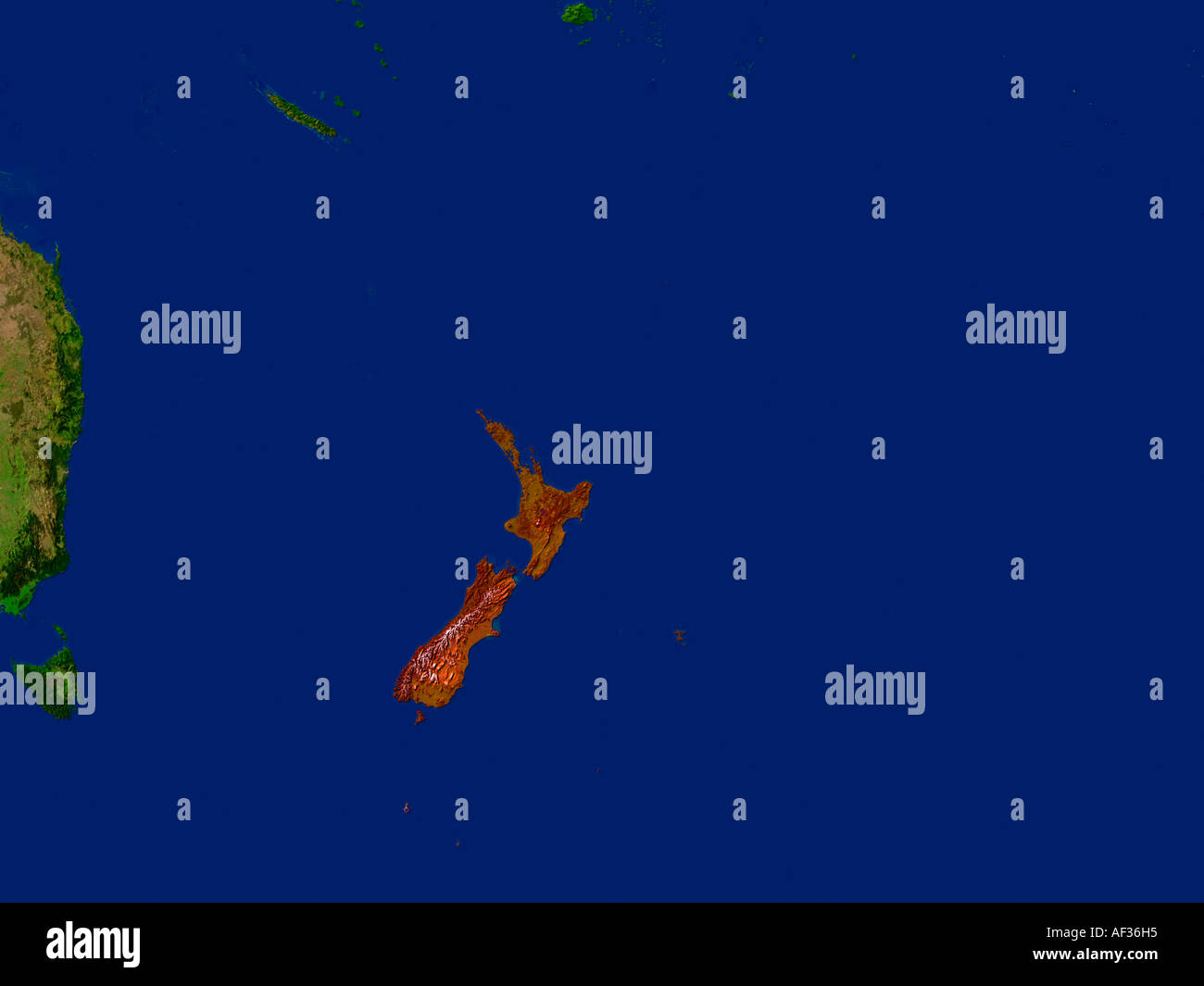 New zealand satellite image hi-res stock photography and images - Alamy