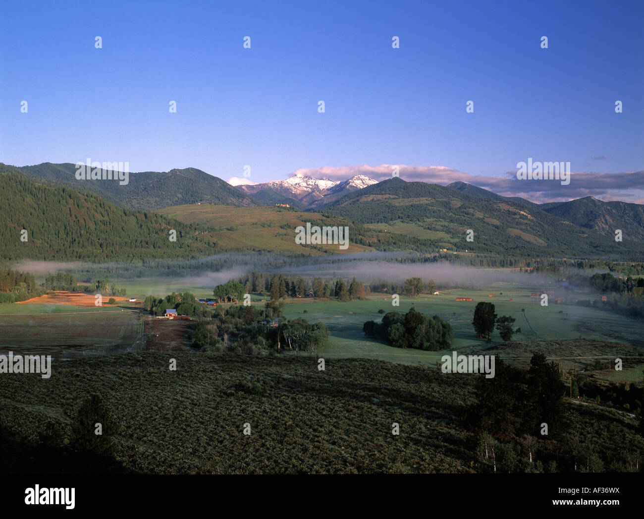 Mount Gardner behind Sun Mountain Lodge Methow Valley Okanogan County ...