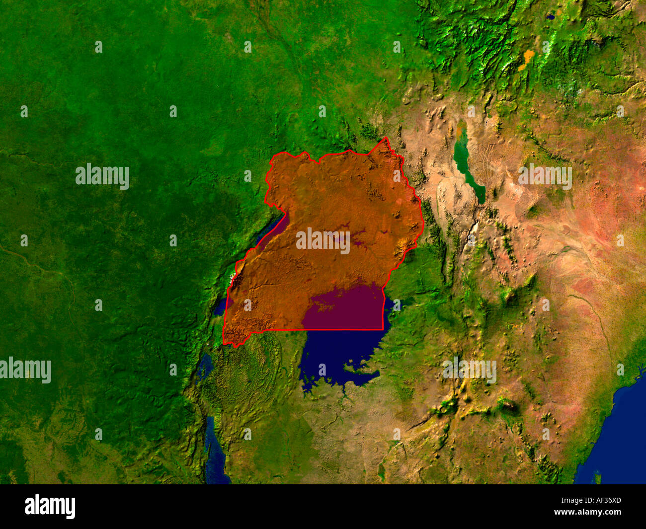 Maps of uganda hi-res stock photography and images - Alamy