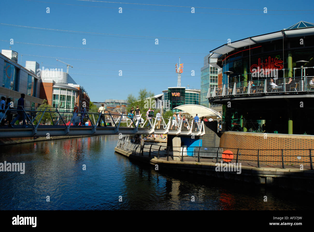 View of the Oracle Shopping Centre looking East along the Kennet and ...