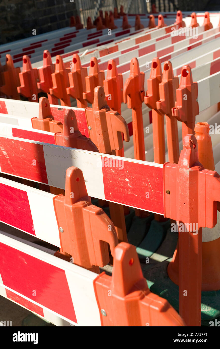 Plastic safety barriers hi-res stock photography and images - Alamy