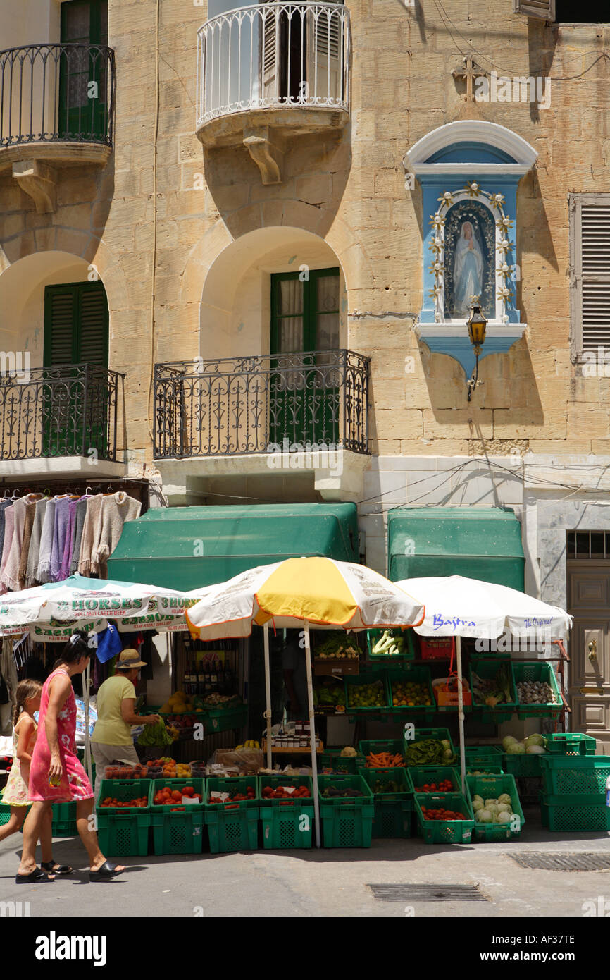 Market Stall, Pjazza Indipendenza, Victoria (Rabat), Gozo, Malta Stock ...
