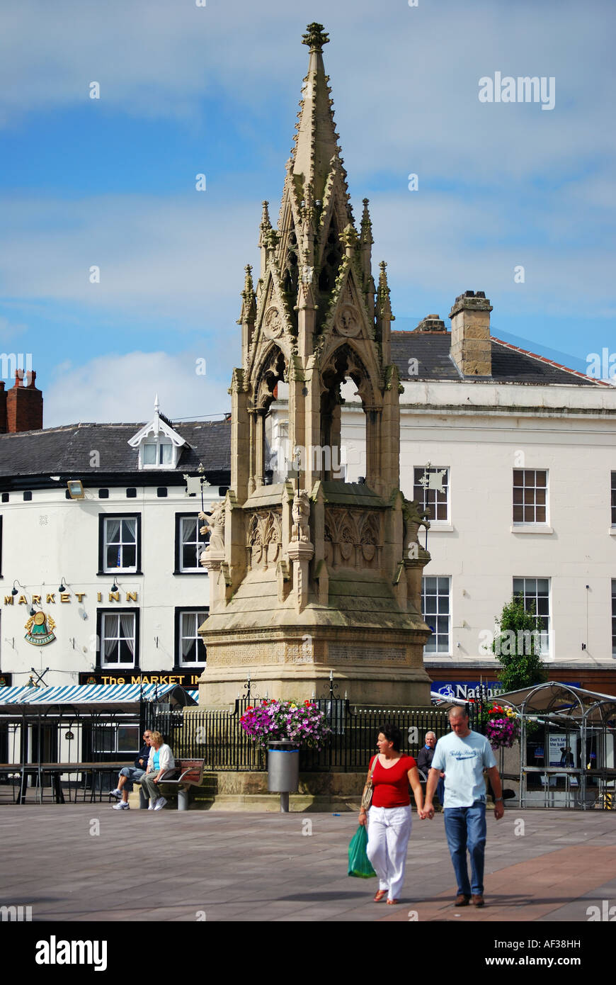 Bentinck Memorial, Market Square, Mansfield, Nottinghamshire, England ...