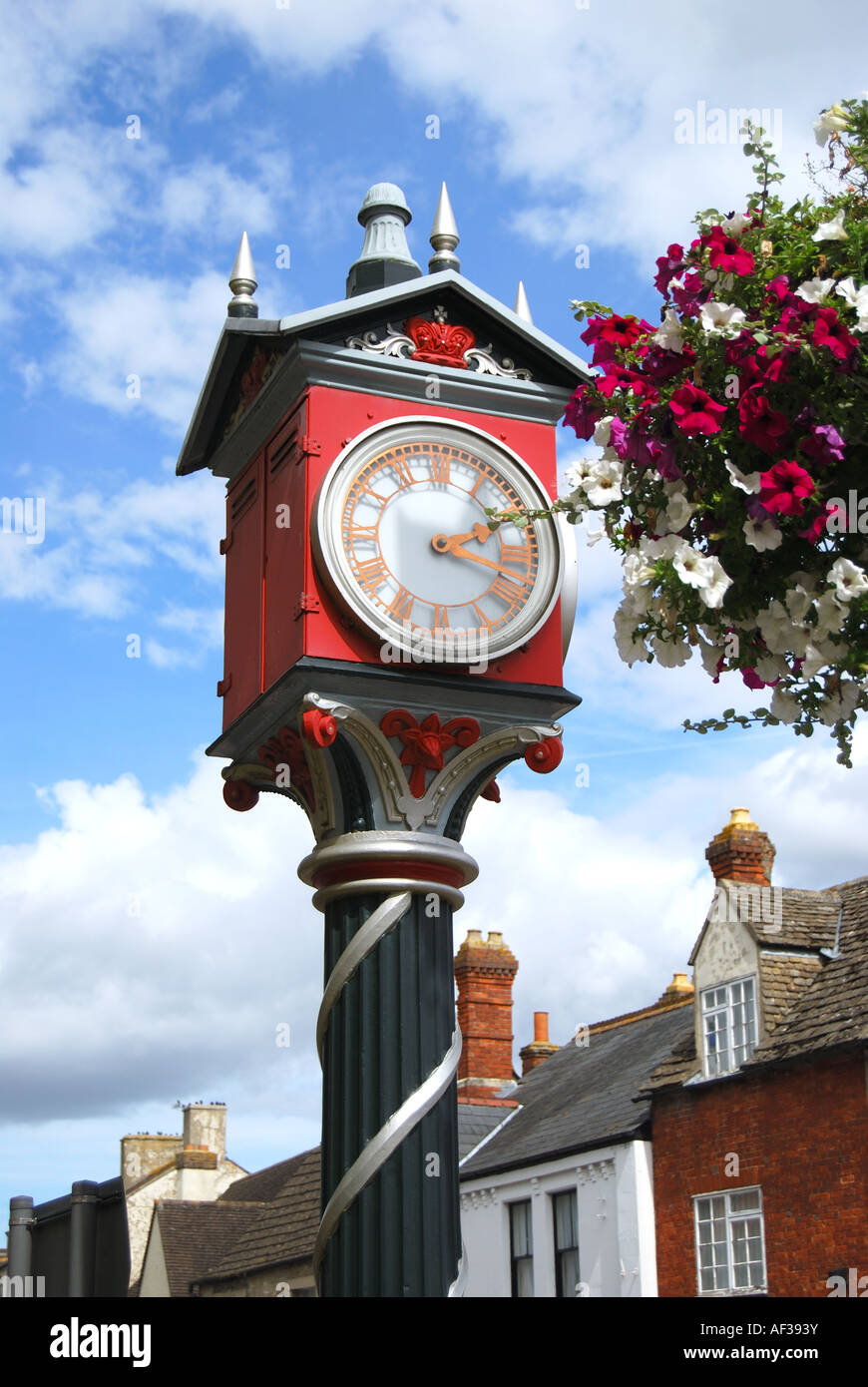 Jubilee Clock Tower, High Street, Cricklade, Wiltshire, England, United ...