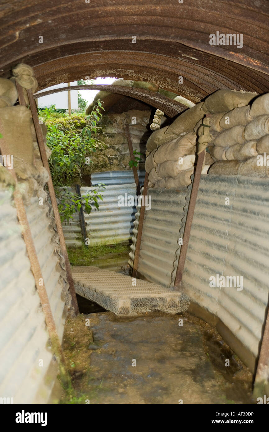 First World War restored trenches behind the Ocean Villas Tea Rooms ...